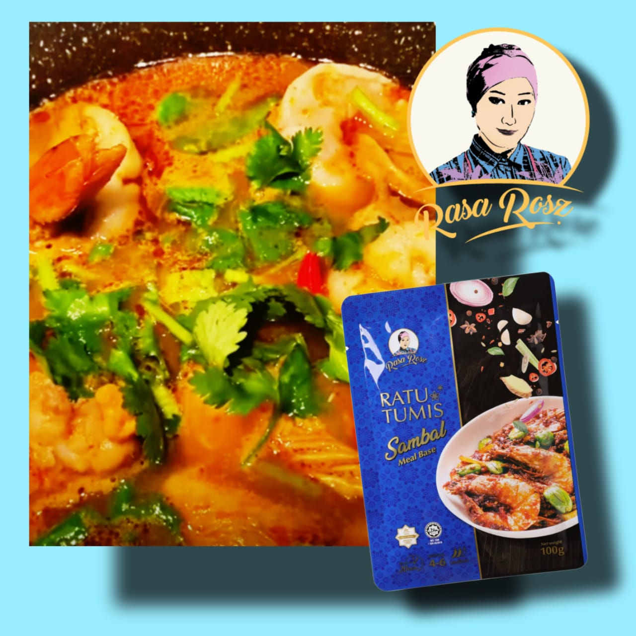 Pes Sambal Ratu Tumis Rasa Rosz Melazatkan Tomyam Goong! - Lady Bosz