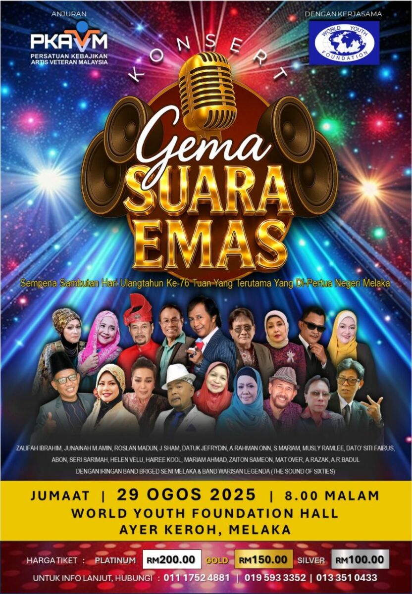 “Konsert Gema Suara Emas” Himpunkan Legenda Tanah Air - Lady Bosz